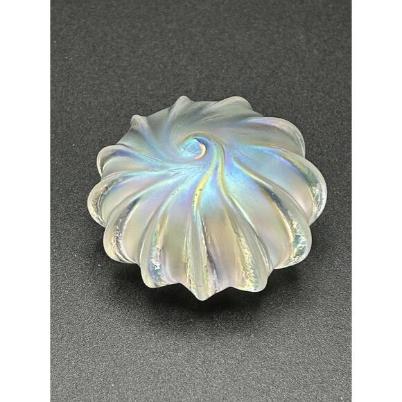 Other | Vintage Intaglio Levay Iridescent Carnival Glass Pinwheel ...